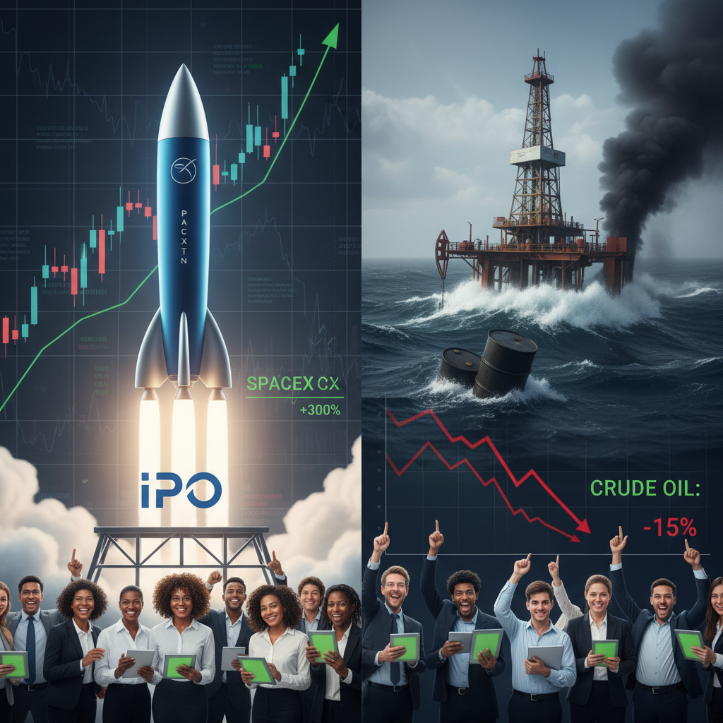 Stock Market News Today: SpaceX IPO and Oil Prices Update | UnoNext